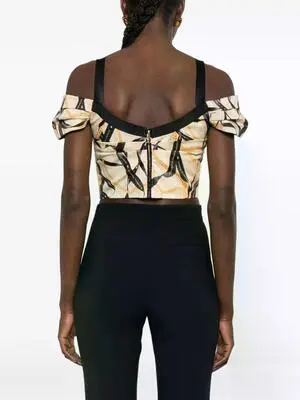 Elisabetta Franchi Chain Print Top