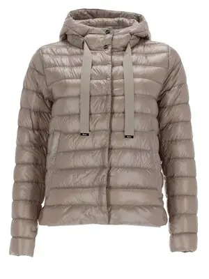 Herno Down Jacket With Hood - Dove