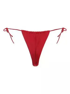 Agua Bendita Ring-detail Bikini Bottom - Red