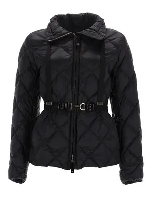Max Mara Quilted Belted Jacket - Black