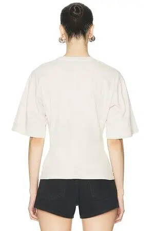 AGOLDE Storey Tee Shirt - Bone