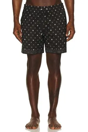 Amiri Ma Paisley Swim Trunk - Black