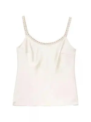 D.exterior Braided-trim Sleeveless Top