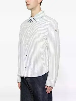 Moncler Reversible Striped Padded Shirt Jacket