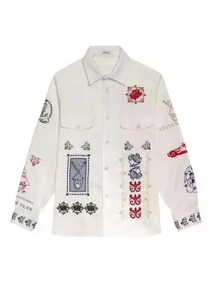 Agua Bendita Ethan Embroidered-patch Shirt