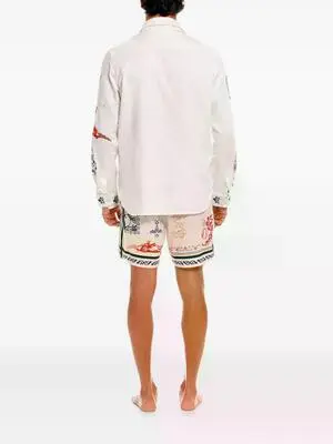 Agua Bendita Ethan Embroidered-patch Shirt