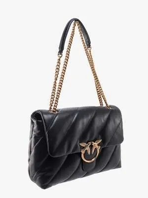 Pinko Love Puff Quilted Leather Shoulder Bag