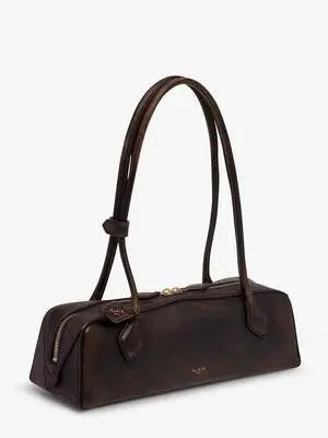 Alaïa Le Teckel Leather Shoulder Bag - Brown