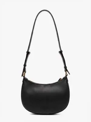 Pinko Half Moon Mini Leather Shoulder Bag