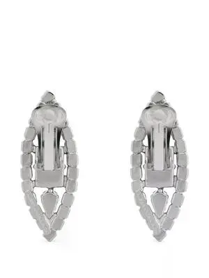 Alessandra Rich Crystal Bijoux Clip-on Drop Earrings
