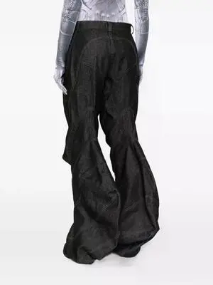 VICTOR CLAVELLY Zip-detailed Straight-leg Jeans