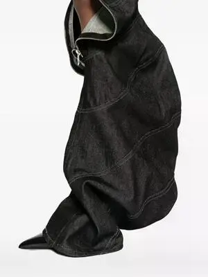 VICTOR CLAVELLY Zip-detailed Straight-leg Jeans