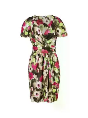 Moschino Floral V-neck Mini Dress