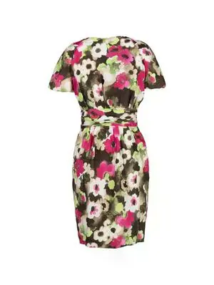 Moschino Floral V-neck Mini Dress
