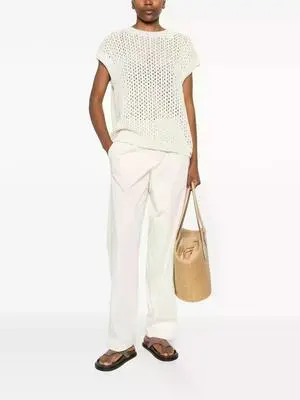 Herno Open-stitch Knitted Top