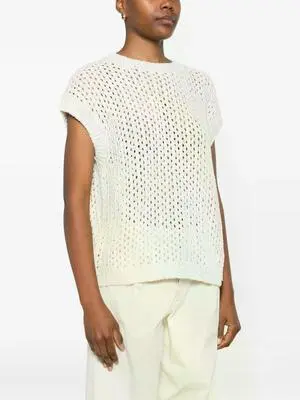Herno Open-stitch Knitted Top