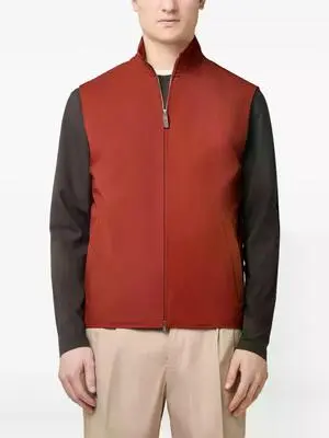 TOD'S Zip-fastening Lightweight Vest - Red