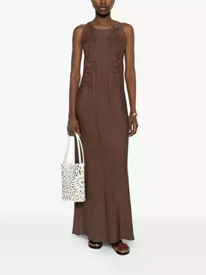 ERMANNO FIRENZE Embroidered Maxi Dress