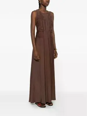 ERMANNO FIRENZE Embroidered Maxi Dress