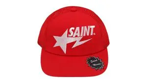 A BATHING APE X Saint Mxxxxxx Saint Sta Cap - Red