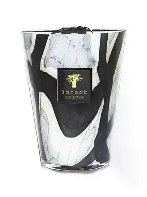 BAOBAB COLLECTION Max 24 Stones Marble Candle - Grey