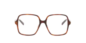 Gucci Full Rim Rectangle Eyeglasses - Tortoise