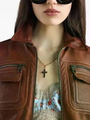 Dolce & Gabbana Pocket Zip-fastening Leather Jacket