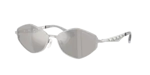 Michael Kors Gold Tone Geometric Sunglasses - Silver Mirror