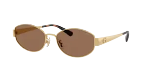 COACH Hc7192d Cdp44 Sunglasses - Dark Brown Solid