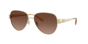 COACH Aviator Sunglasses - Brown Gradient Polarized