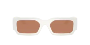 Versace Rectangle Frame Sunglasses - Brown