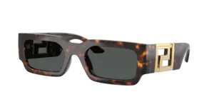 Versace Rectangle Frame Sunglasses - Dark Grey