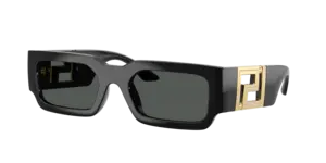 Versace Rectangle Frame Sunglasses - Yellow