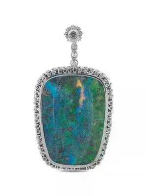 LB EXCLUSIVE Diamond And Opal Pendant