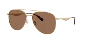COACH Aviator Sunglasses - Brown Solid