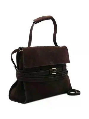 Moschino Belted Leather Tote Bag