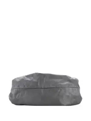 Bottega Veneta The Shoulder Pouch Leather Maxi Hobo Bag - Grey