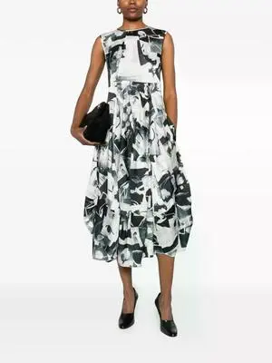 High Sparky Graphic Print Midi Dress