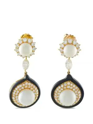 LB EXCLUSIVE Diamond And Pearl Earrings - Gold