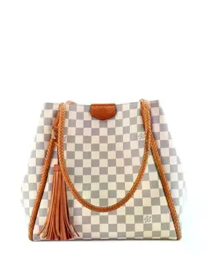 LOUIS VUITTON Propriano Handbag Damier Tote Bag - White