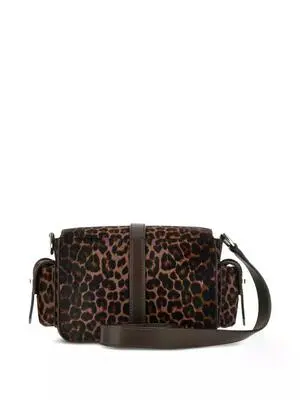 Hogan Leopard-print Flap Cross Body Bag
