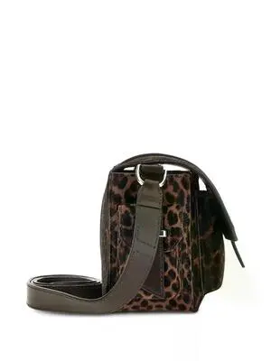 Hogan Leopard-print Flap Cross Body Bag