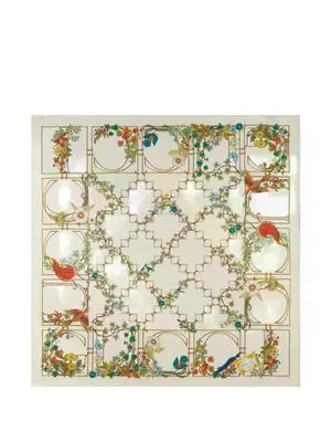 Gucci Graphic-print Silk Scarf - Neutrals