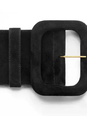 Ami Rectangular-buckle Suede Belt