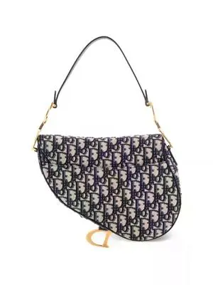 Dior Saddle Handbag Oblique Canvas - Blue