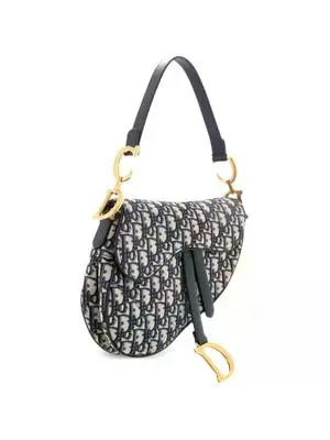 Dior Saddle Handbag Oblique Canvas - Blue