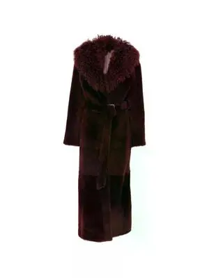 MANOKHI Textured Belted Coat