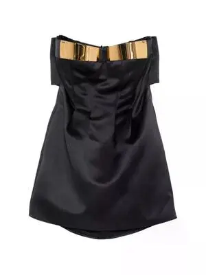 Elisabetta Franchi Metallic Strapless Dress
