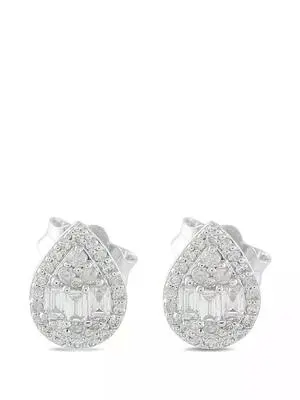 LB EXCLUSIVE Diamond Pear Earrings - Silver