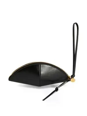 JIL SANDER Curved Wrist-strap Clutch Bag